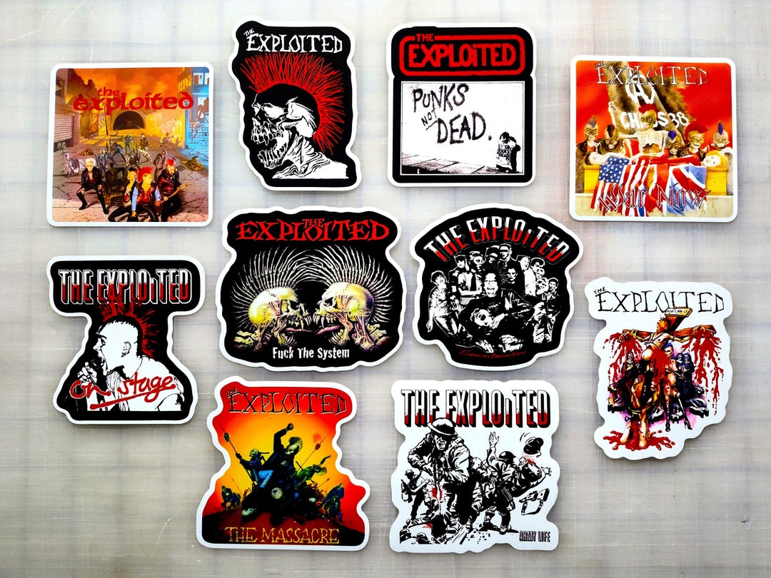 Punk Band Sticker Pack 10 Stickers Hardcore Street British Uk - Etsy