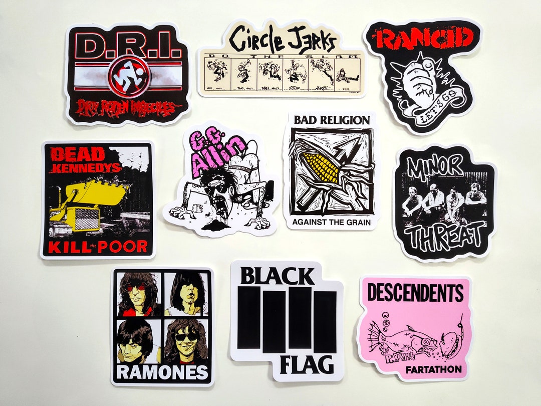 Punk Sticker Pack 10 Stickers Set 27 - Etsy