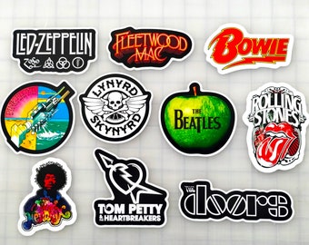Classic Rock Sticker Pack 10 Stickers Set 2 - Etsy