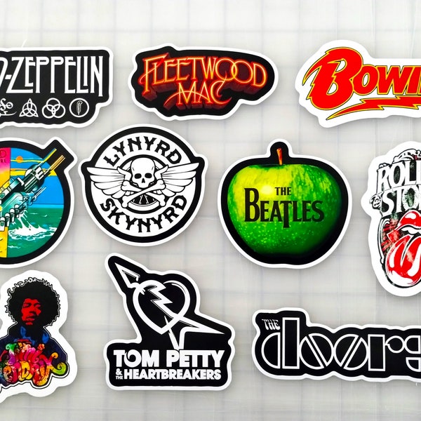 Classic Rock Stickers - Etsy