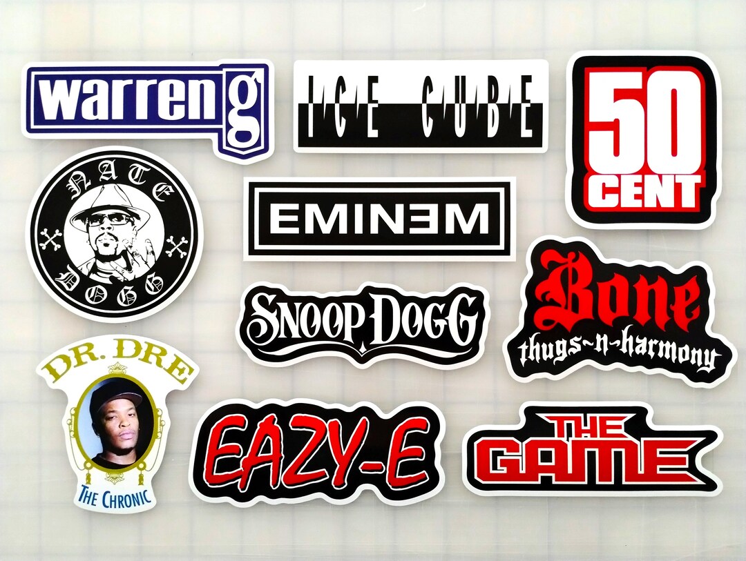 Classic Hip-hop Sticker Pack 10 Stickers Set 2 Vinyl Decals Rap Dj ...