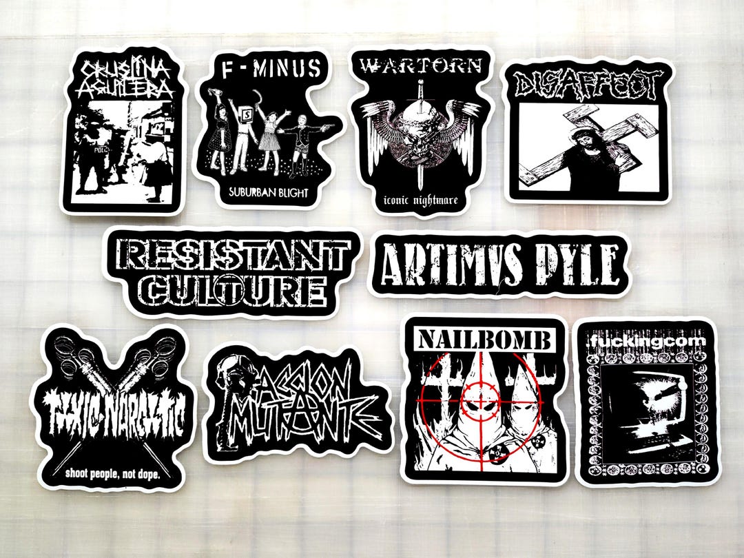 Crust Punk Sticker Pack (10 Stickers) SET 13 Vinyl Decals Anarcho ...