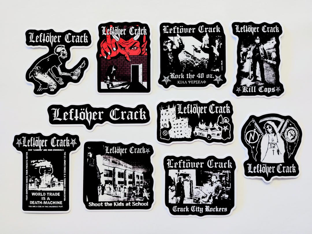 Crust / Ska Punk Band Sticker Pack (10 Stickers) Vinyl Decals Leftover ...