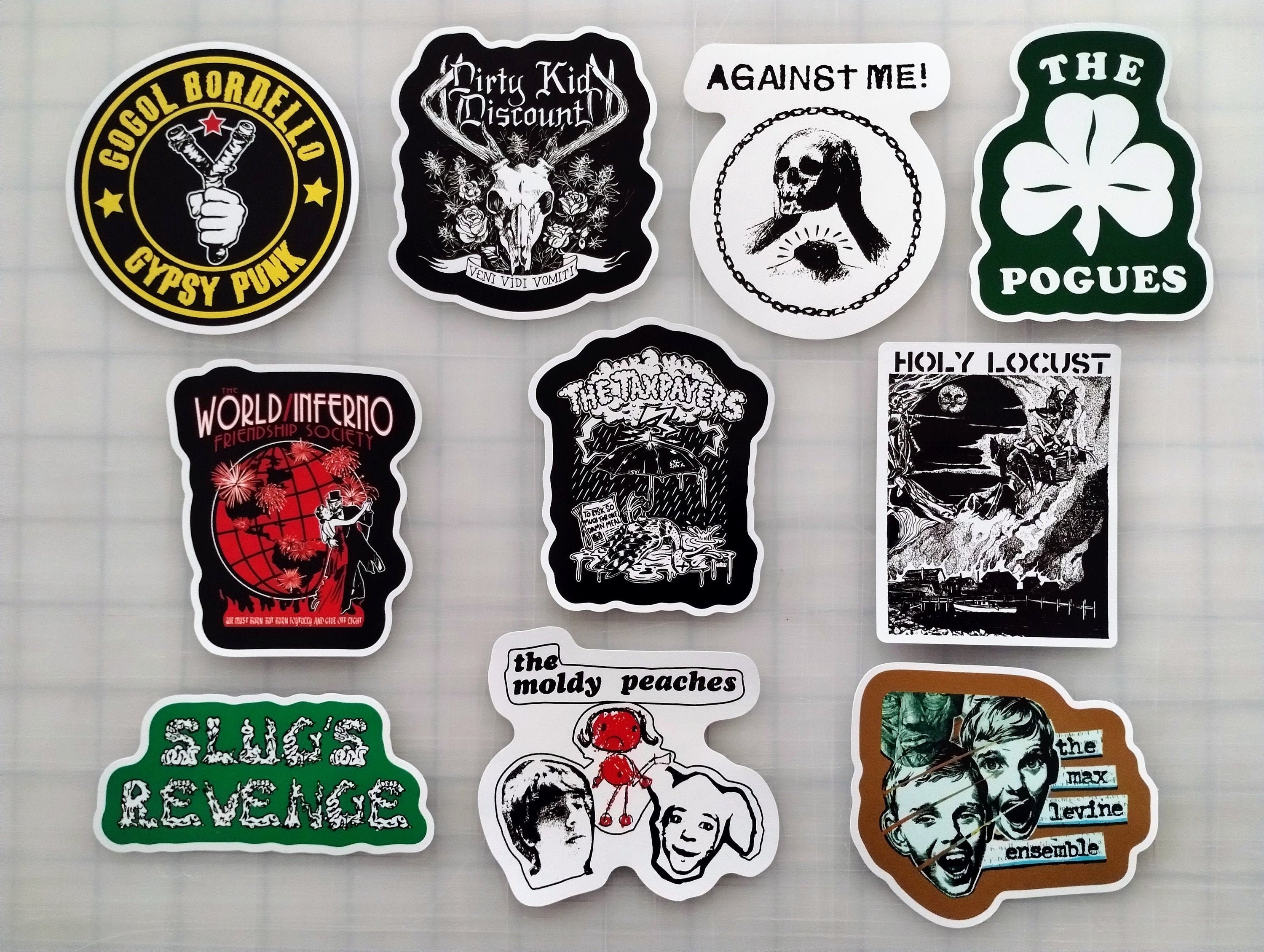 Folk Punk Sticker Pack 10 Stickers Set 2 - Etsy
