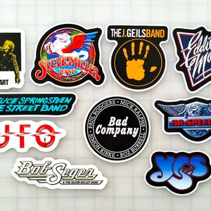 Classic Rock Sticker Pack 10 Stickers Set 6 - Etsy