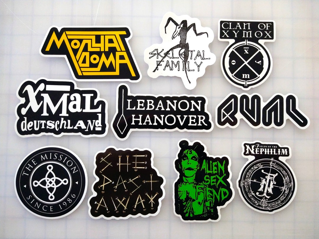 Goth / Gothic Sticker Pack 10 Stickers SET 2 - Etsy