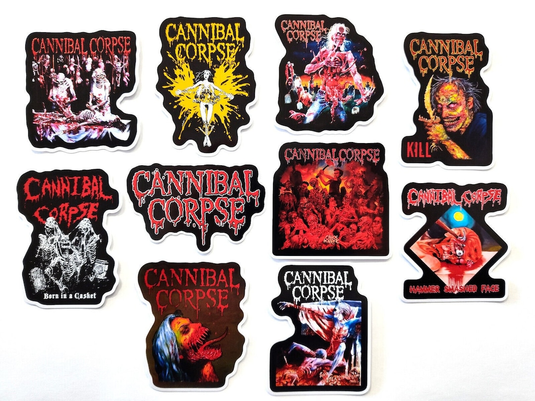 Death Metal Band Sticker Pack (10 Stickers) Heavy Metal Gore Grindcore ...