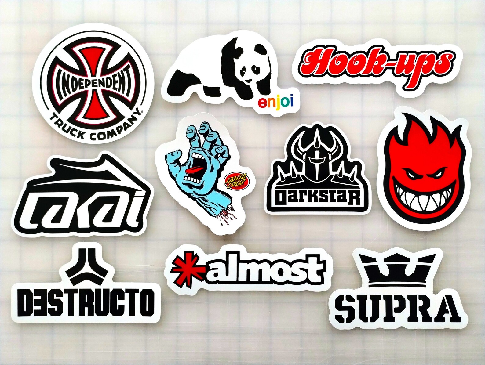 Skateboard Sticker Pack 10 Stickers SET 5 - Etsy