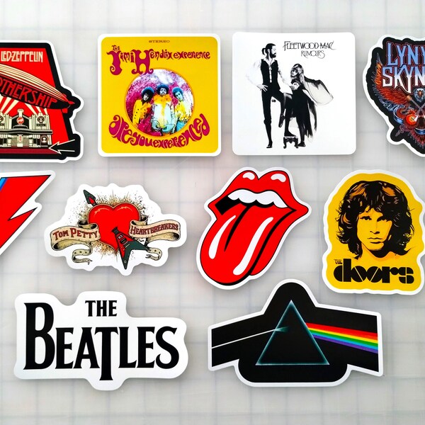 Rock Band Stickers - Etsy