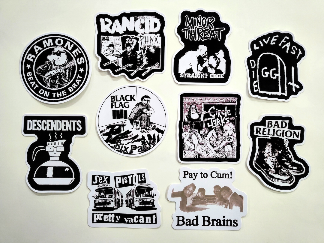 Punk Sticker Pack 10 Stickers Set 26 - Etsy
