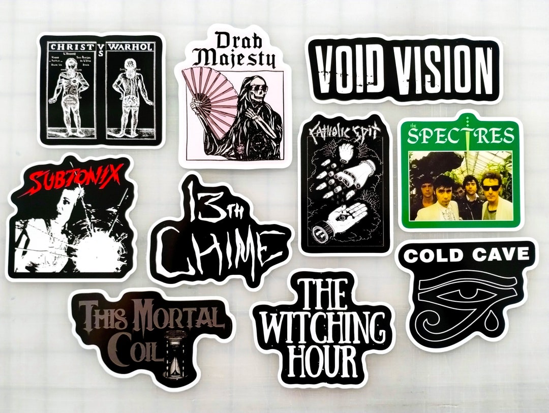 Goth / Gothic Sticker Pack 10 Stickers SET 5 - Etsy
