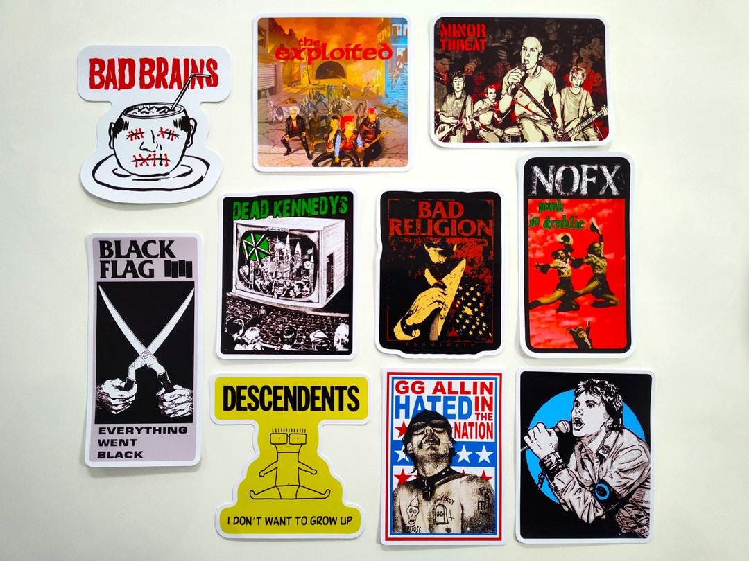 Punk Sticker Pack 10 Stickers Set 28 - Etsy