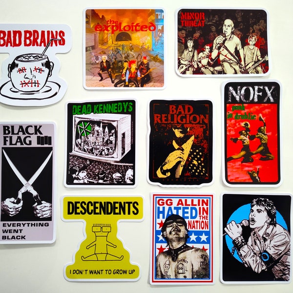 Punk Stickers - Etsy