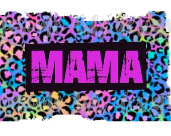 Leopard MAMA Png Instant Download Leopard Background Png - Etsy