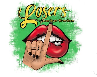 LOSERS Post Malone & Jelly Roll “losers” Inspired Digital Design PNG - Etsy