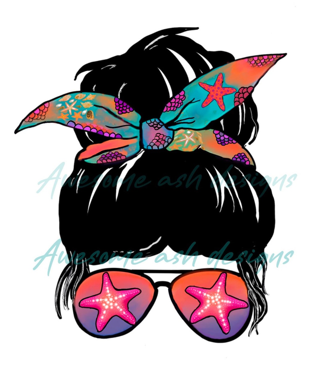 Mermaid Bun Sunglasses Png - Etsy