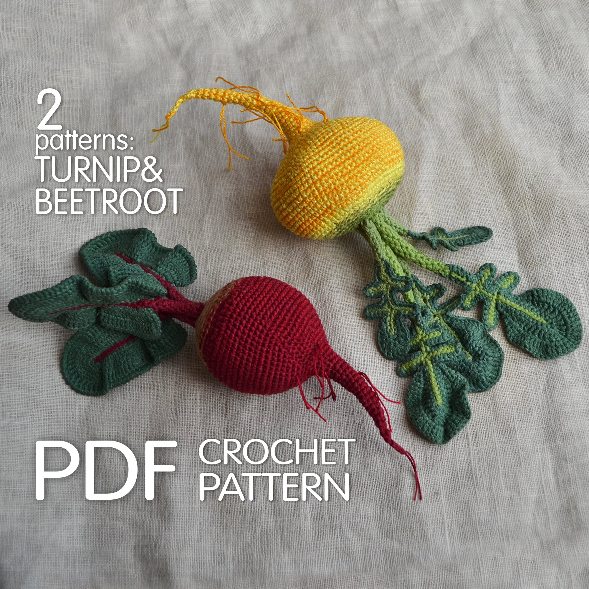 BEETROOT, TURNIP Crochet Patterns Food Crochet Pattern Amigurumi Food ...