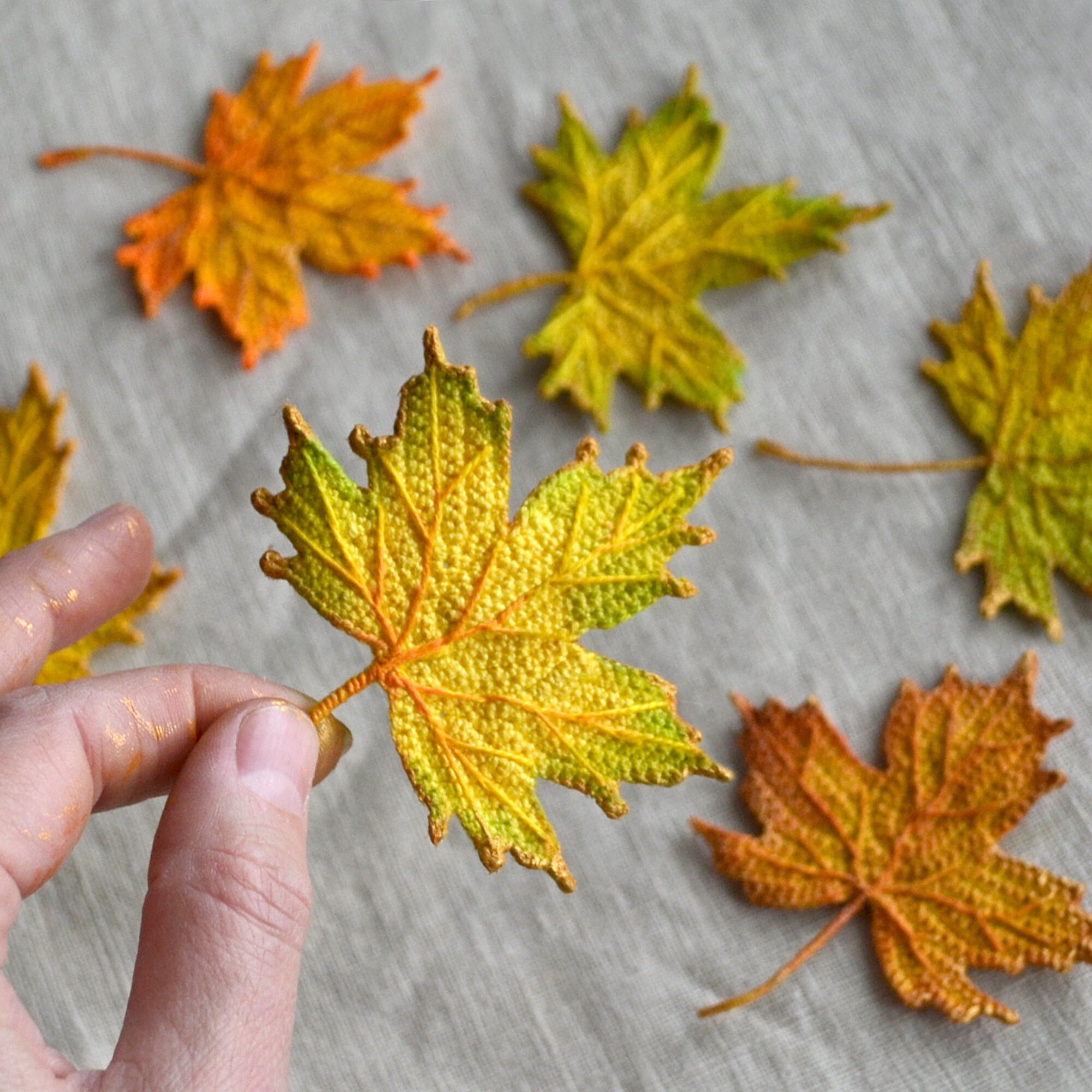 Maple Leaf Crochet Pattern Leaves PDF Pattern Leaves Crochet Pattern - Etsy