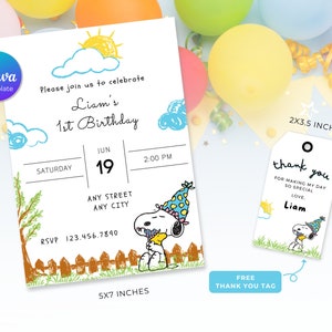 Snoopy Birthday - Etsy