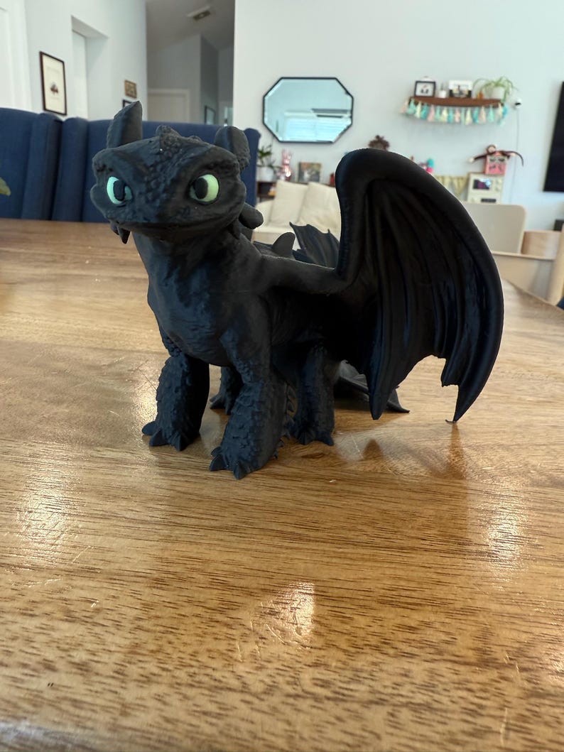 3D Printed Toothless - How to Train Your Dragon - Etsy UK