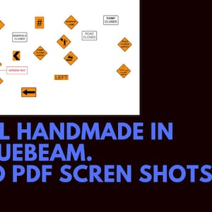 Bluebeam Revu Traffic Control Toolset: 150+ Editable Symbols - Etsy
