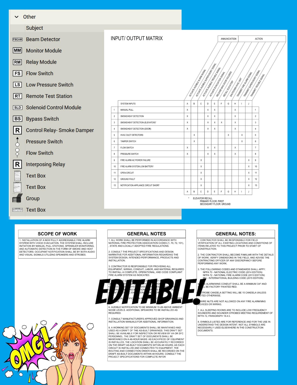 150+ Fire Alarm Toolset for Bluebeam Revu – NFPA Symbols - Etsy