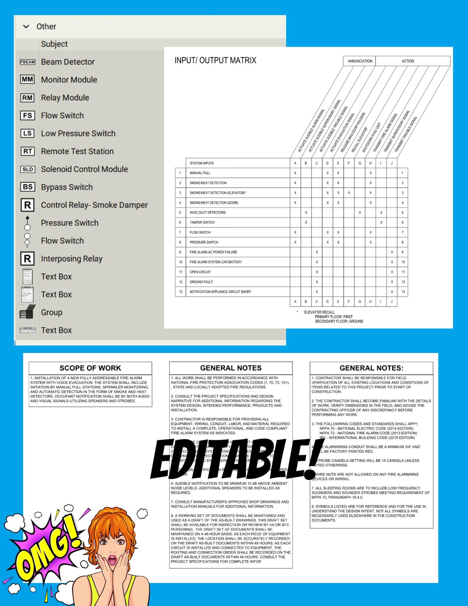 150+ Fire Alarm Toolset for Bluebeam Revu – NFPA Symbols - Etsy