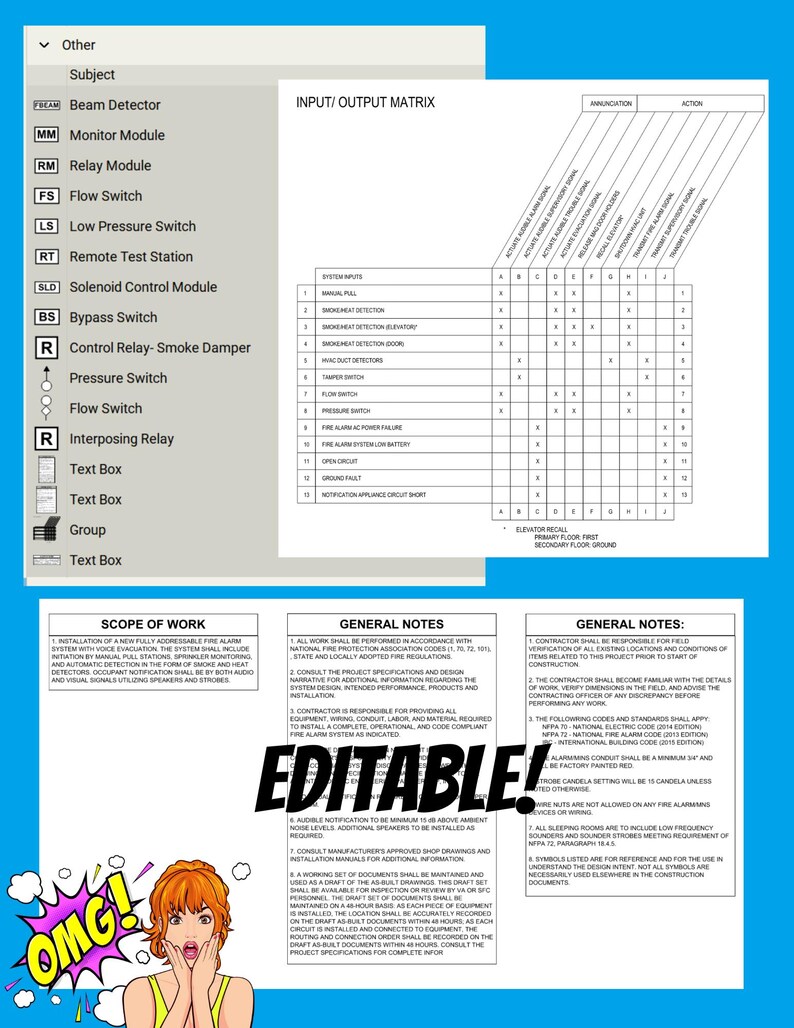 150+ Fire Alarm Toolset for Bluebeam Revu – NFPA Symbols - Etsy