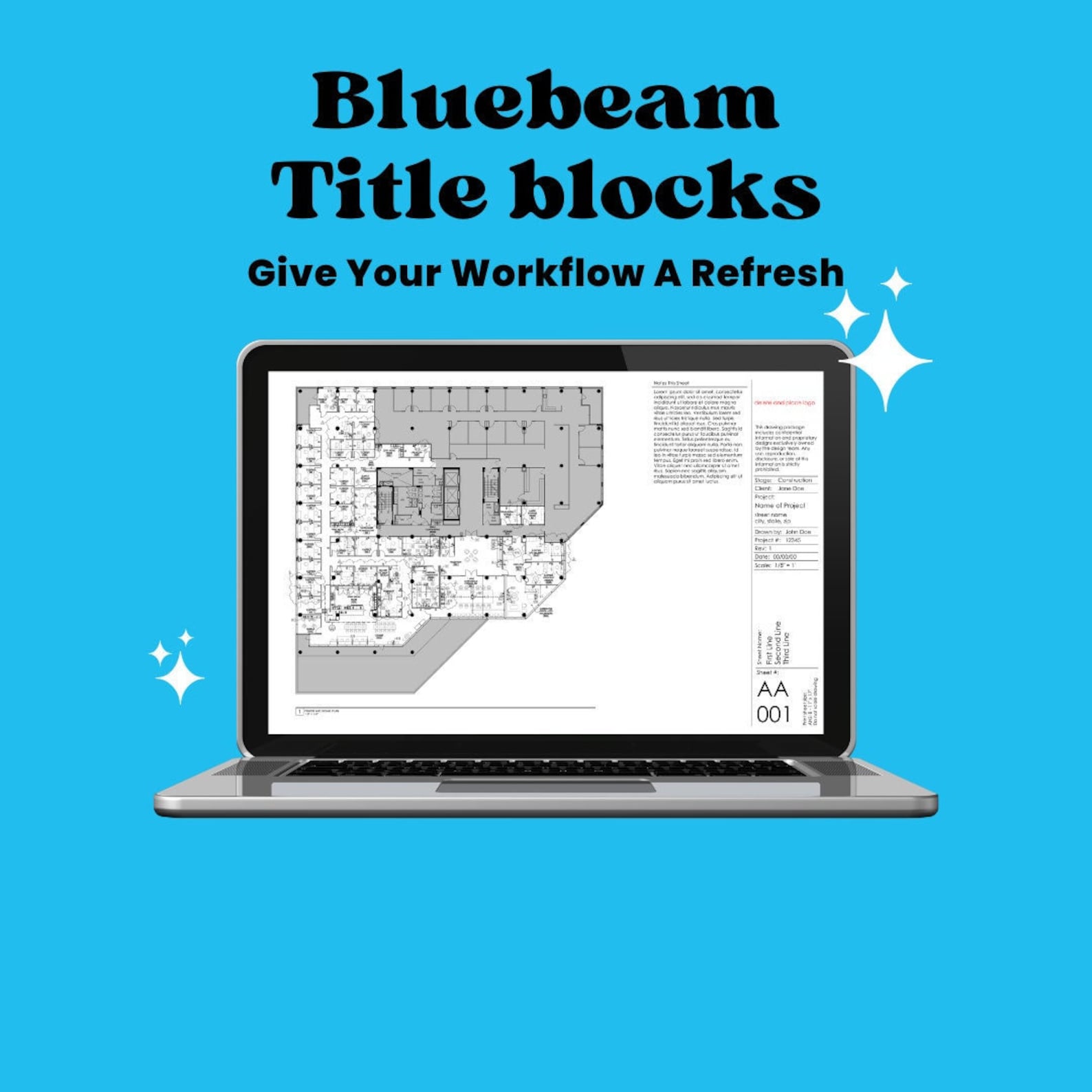 Bluebeam REVU Drawing Title Block Template Bundle | Metric + Imperial ...