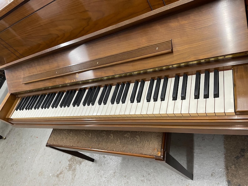 Steinway Professional Studio Upright Piano Gorgeous Walnut Grain - Etsy