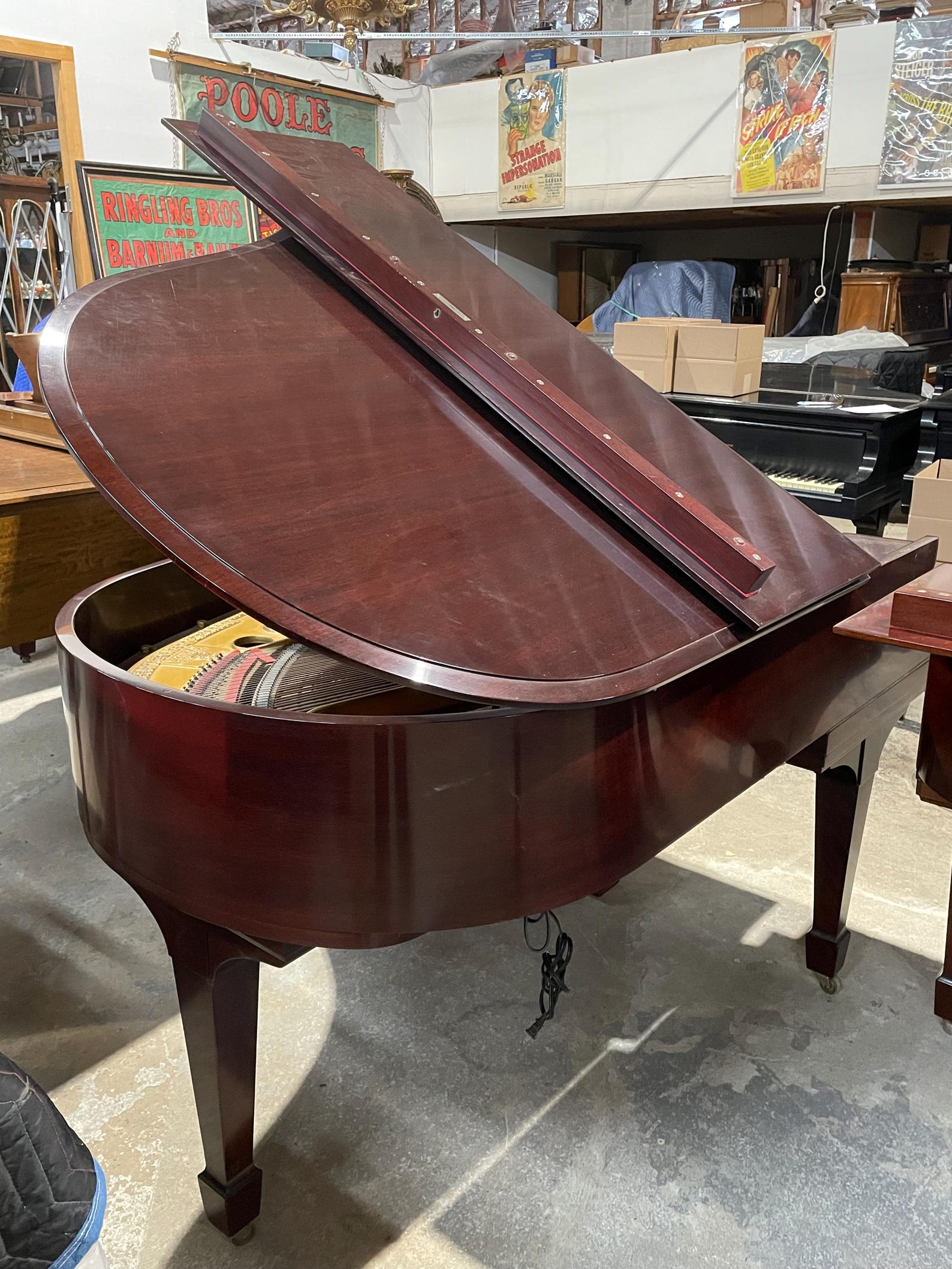 Steinway M Mahogany Baby Grand Piano Freshly Refinished Original Keys ...