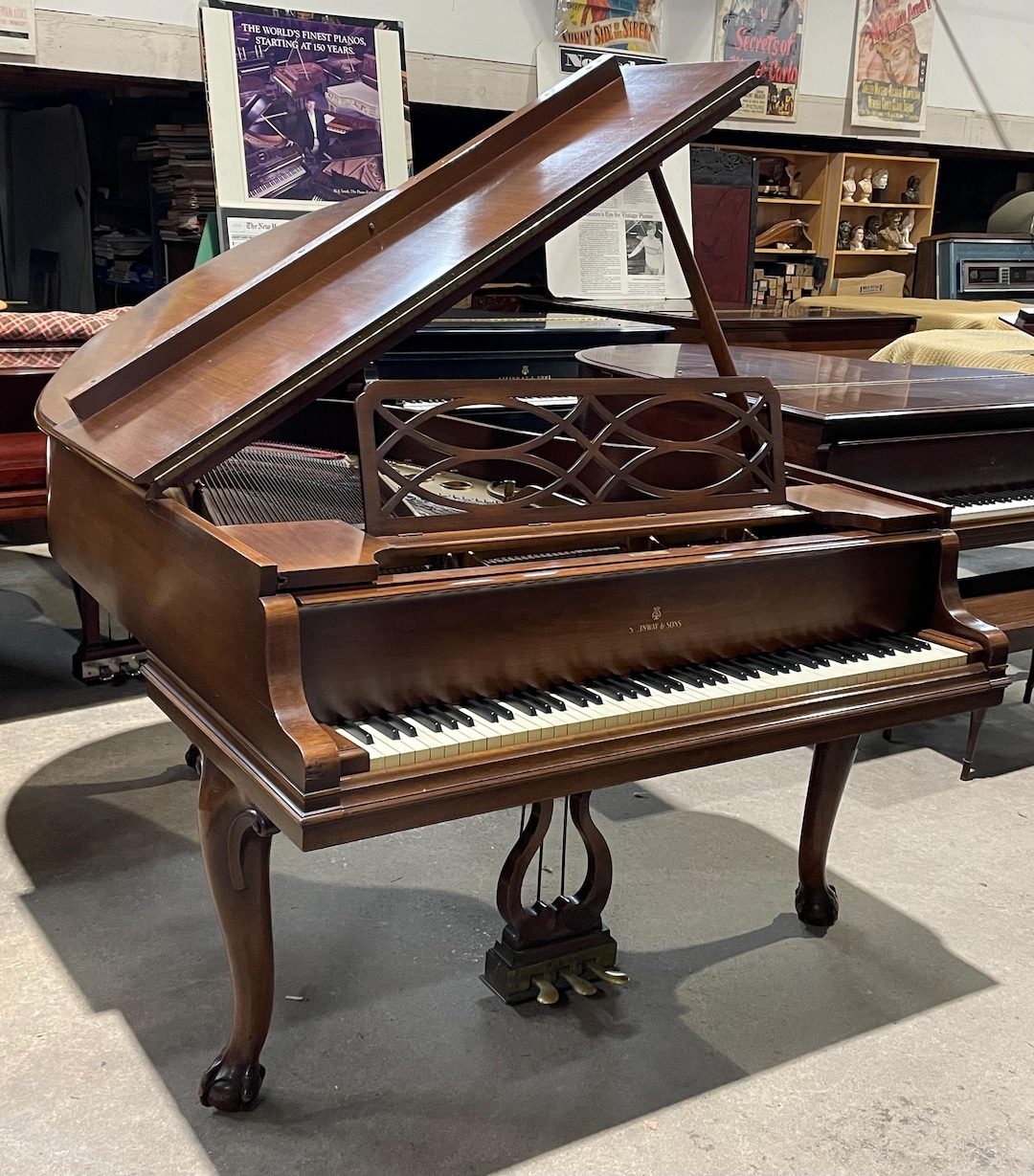 Very Rare Steinway M Chippendale Piano Walnut Original Keys!! - Etsy
