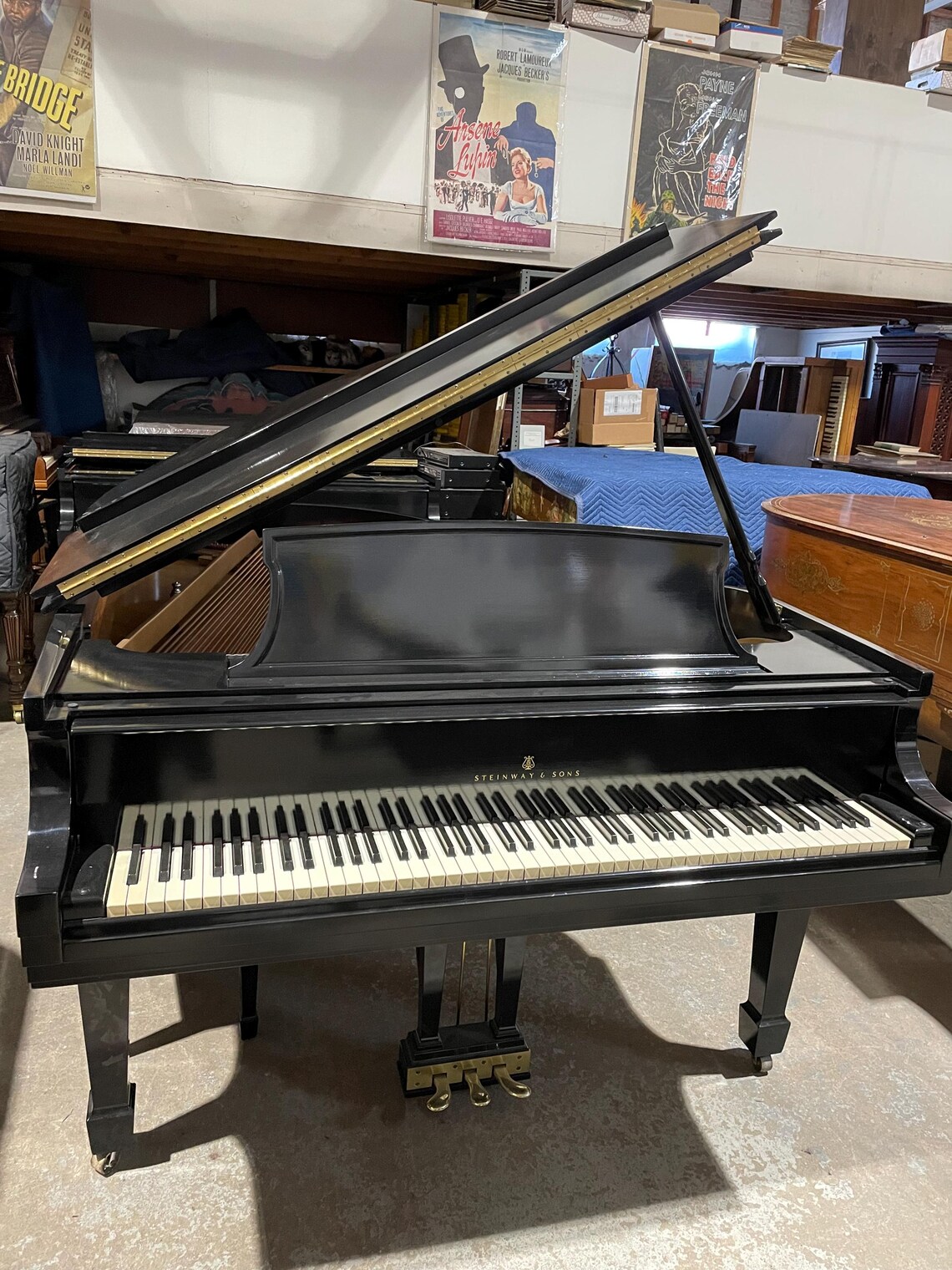 Stunning Steinway L Grand Piano Ebony 6' Original Keys!! - Etsy