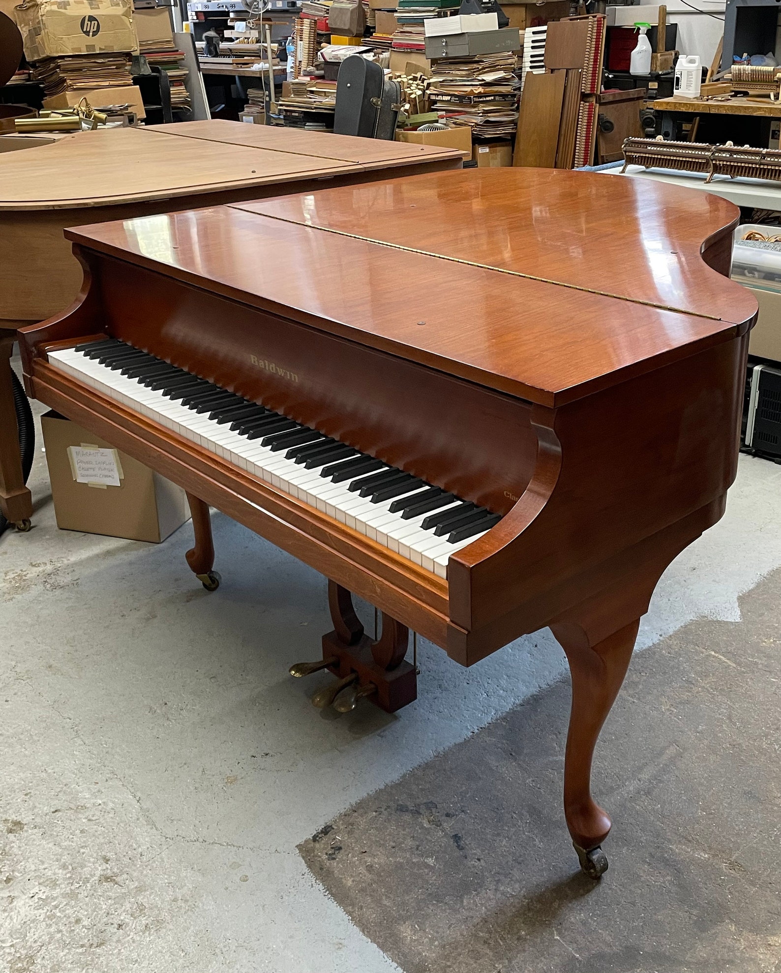 Beautiful Baldwin Baby Grand Piano Walnut Art Case Curved Legs - Etsy