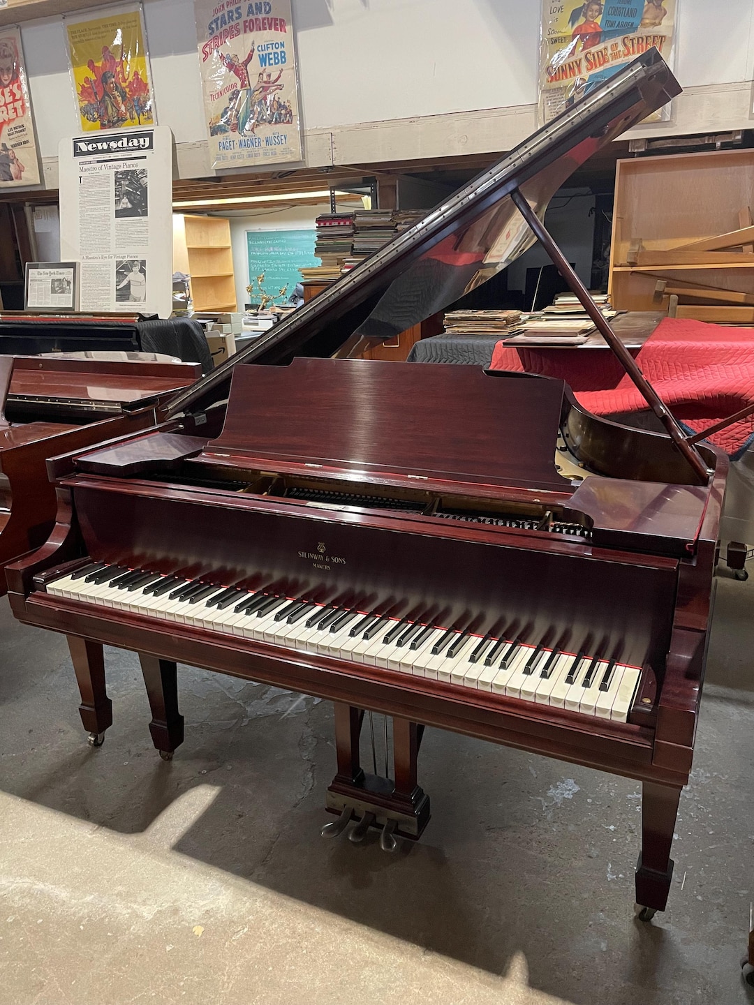 Steinway M Mahogany Baby Grand Piano Freshly Refinished Original Keys ...