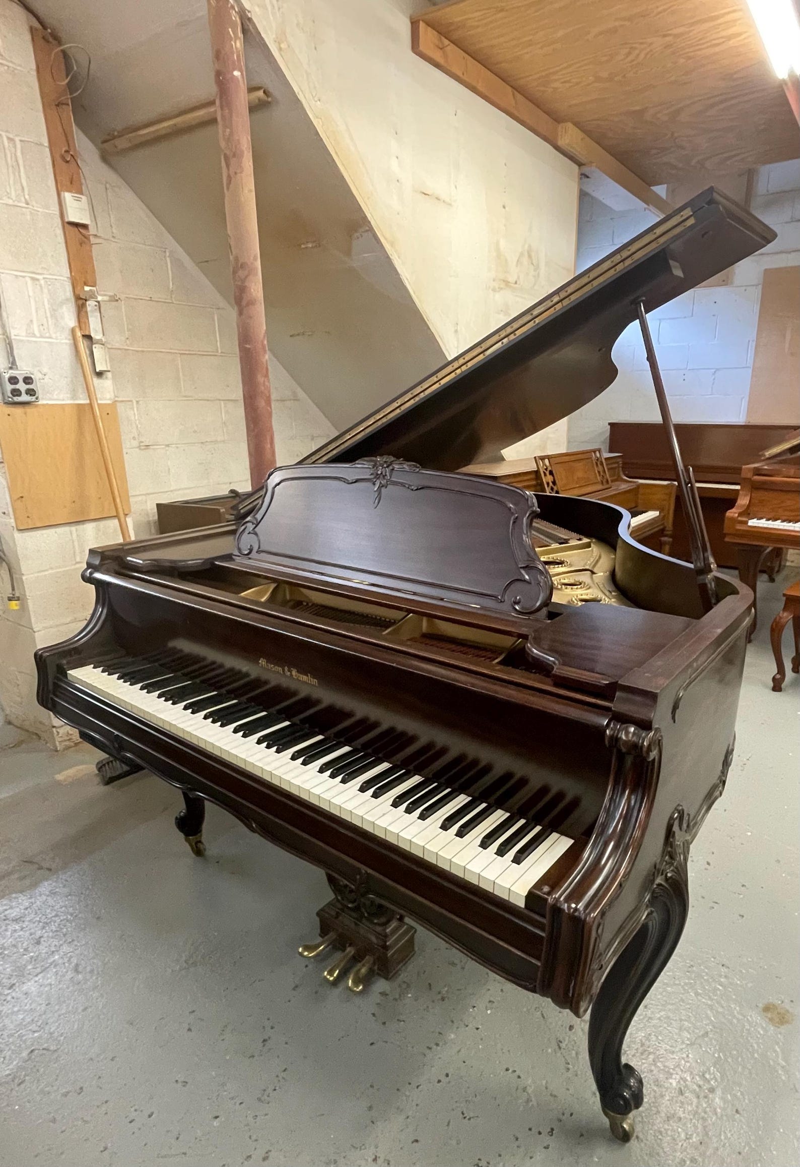 Rare Mason & Hamlin Fancy Louis XV Baby Grand Piano Mahogany - Etsy