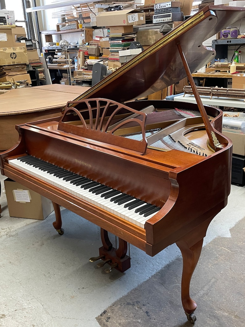 Beautiful Baldwin Baby Grand Piano Walnut Art Case Curved Legs - Etsy