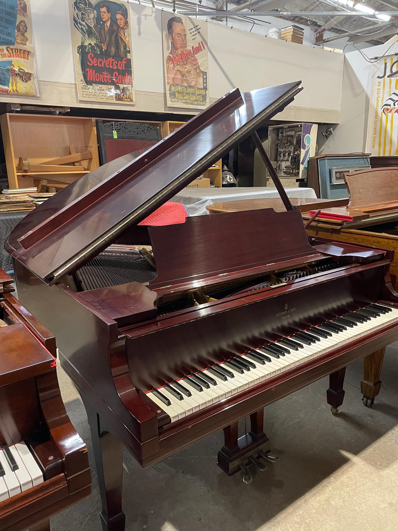 Steinway M Mahogany Baby Grand Piano Freshly Refinished Original Keys ...