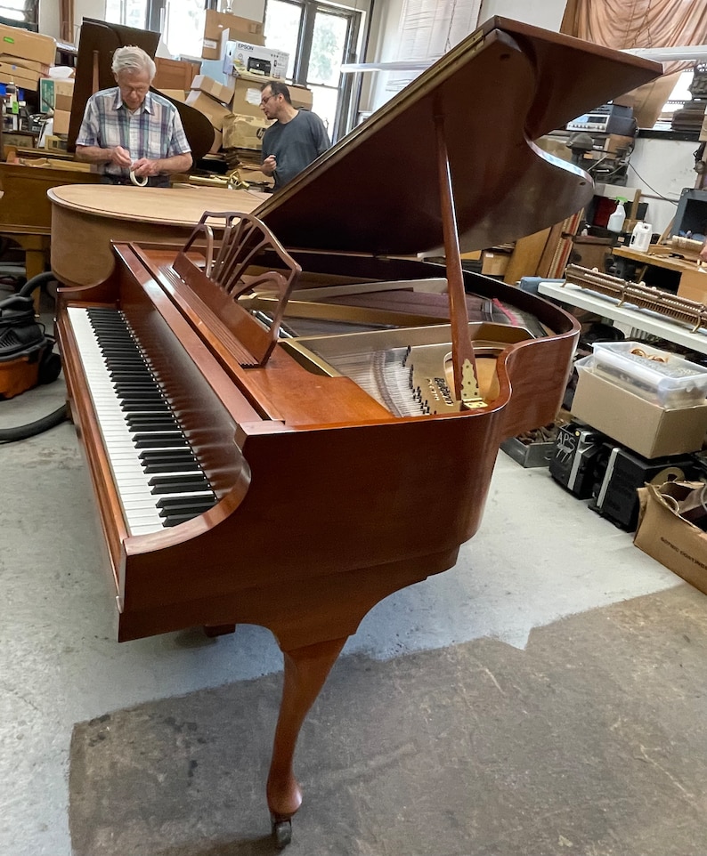 Beautiful Baldwin Baby Grand Piano Walnut Art Case Curved Legs - Etsy