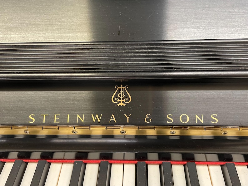 Steinway Professional Studio Upright Ebony Satin Model 45 - Etsy