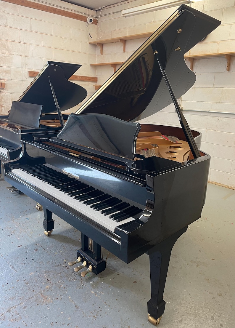 Baldwin Baby Grand Black Satin Finish 5' 2" Like New! Matching Bench - Etsy