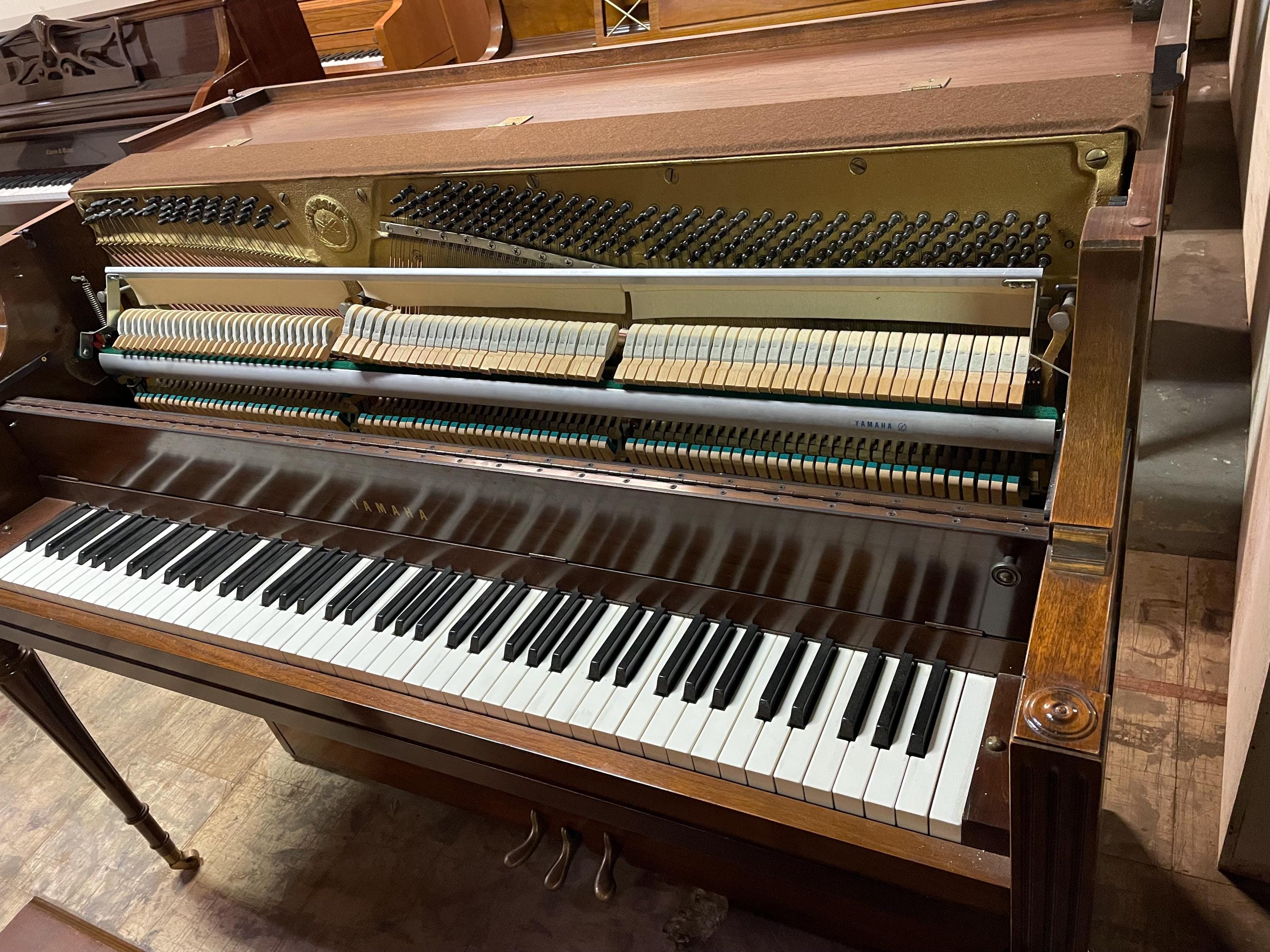 Yamaha Console Upright Piano Walnut Fluted Legs - Reduced Price - Etsy