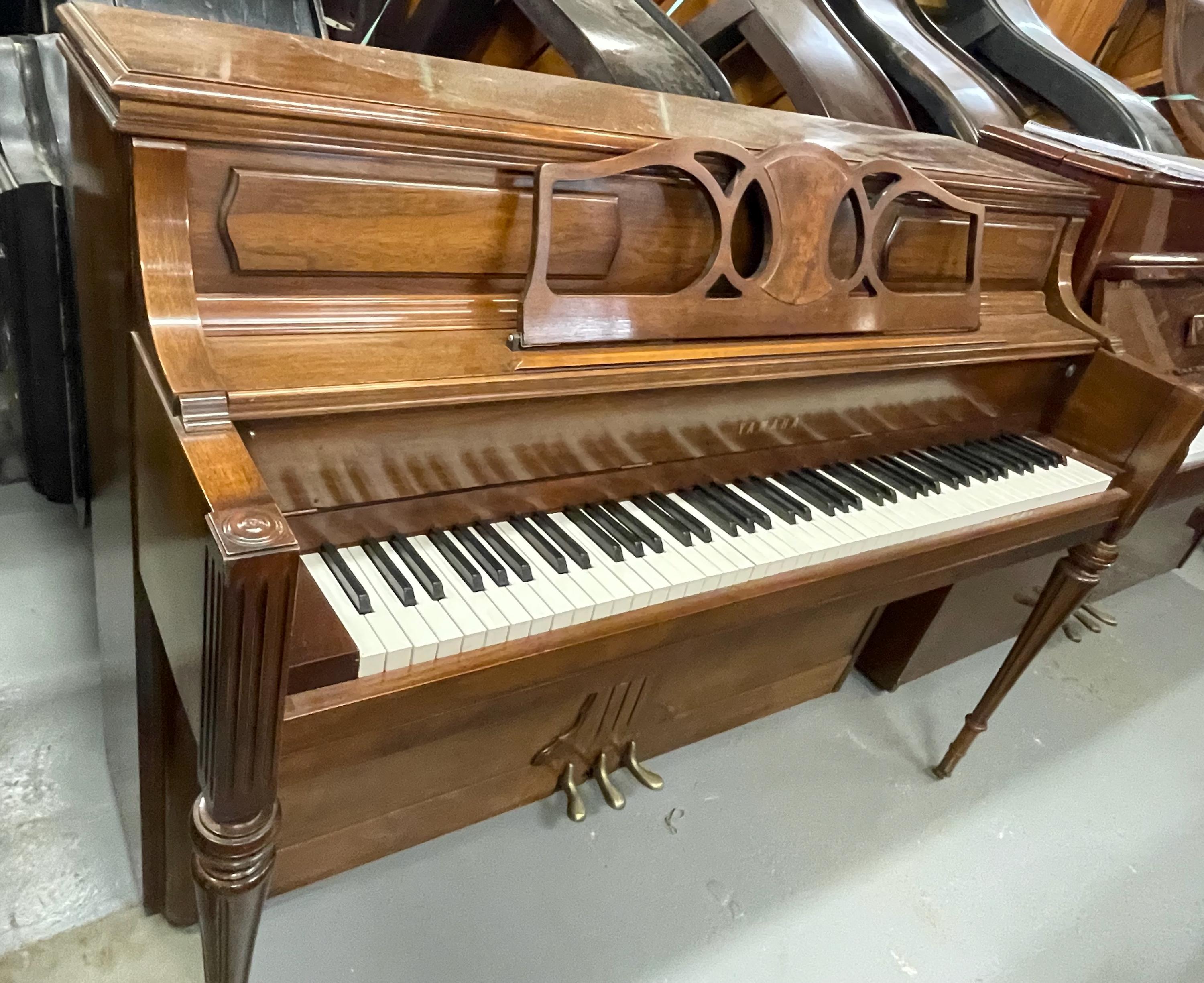 Yamaha Console Upright Piano Walnut Fluted Legs - Reduced Price - Etsy