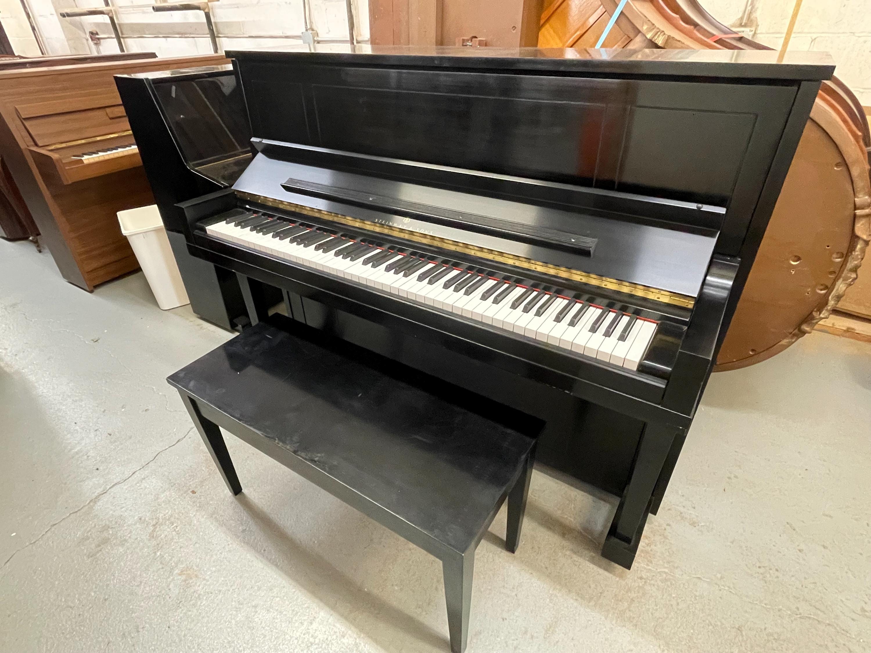 Steinway Professional Studio Upright Ebony Satin Model 45 - Etsy