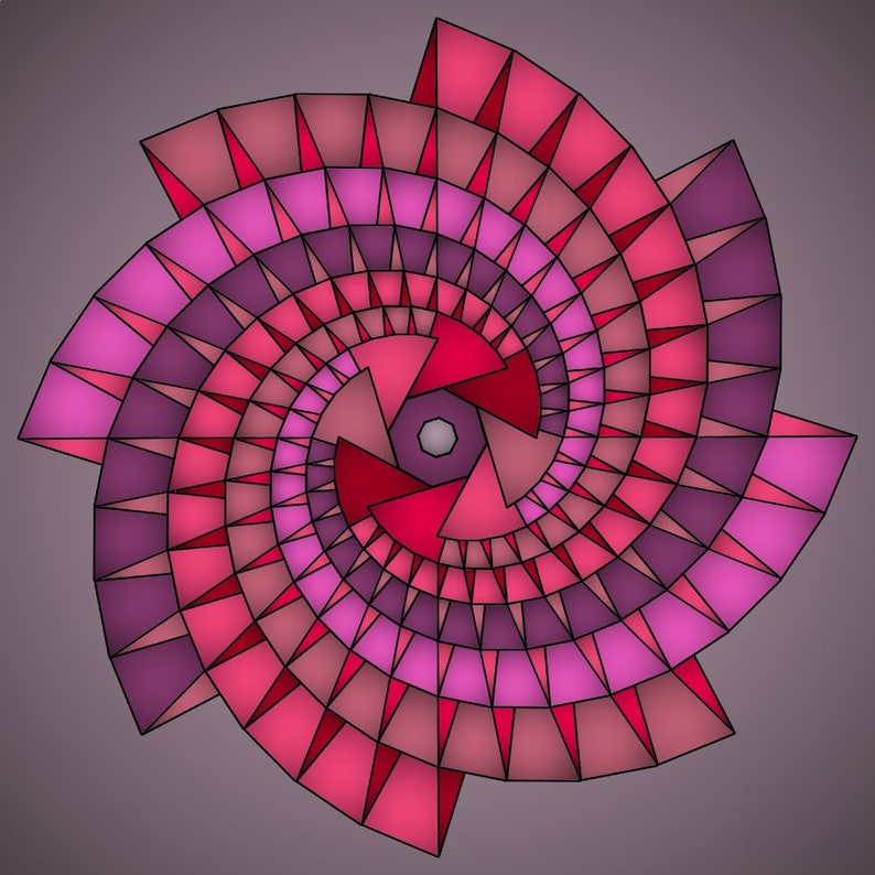 Coloring Book of 16 Mandalas in Motion, Dynamic Mandalas, Beautiful ...