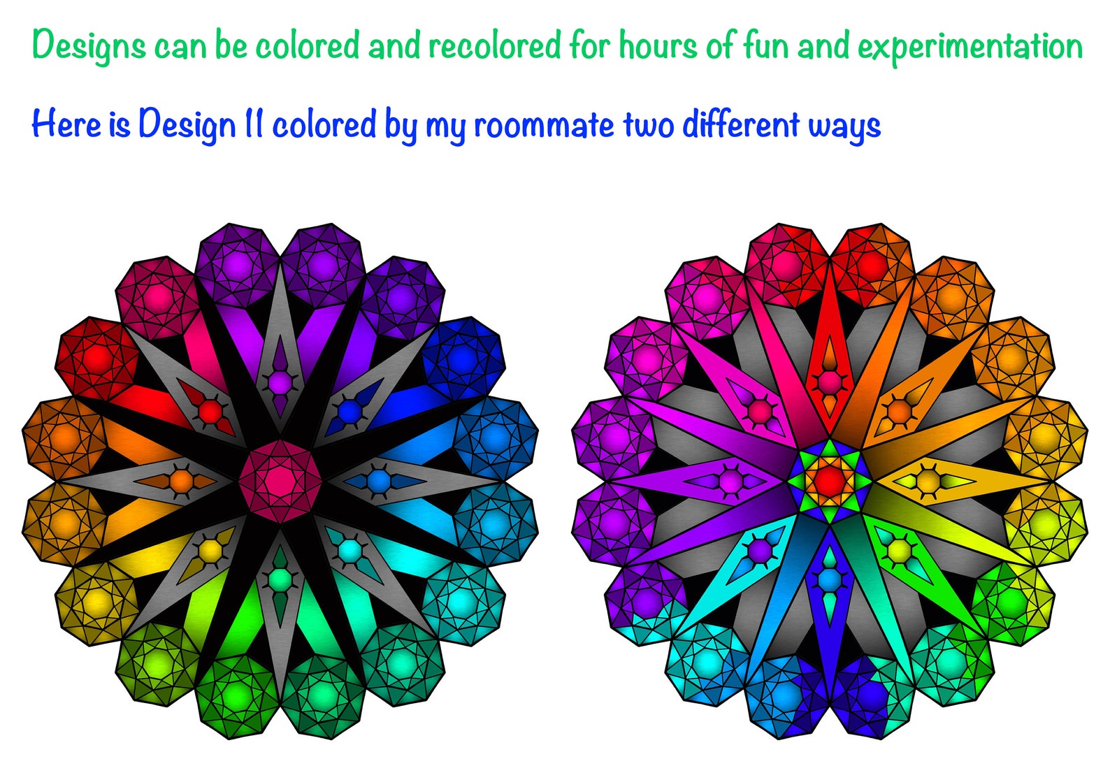 Coloring Book of 16 High Resolution Mandalas of Mandalas for Coloring ...