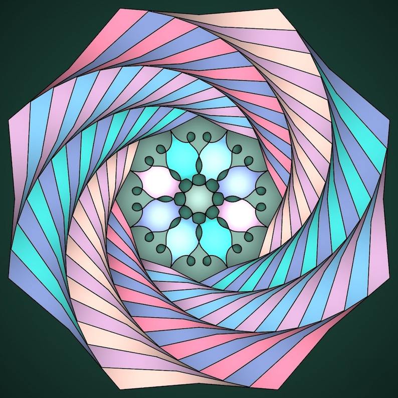 Coloring Book of 16 Mandalas in Motion, Dynamic Mandalas, Beautiful ...