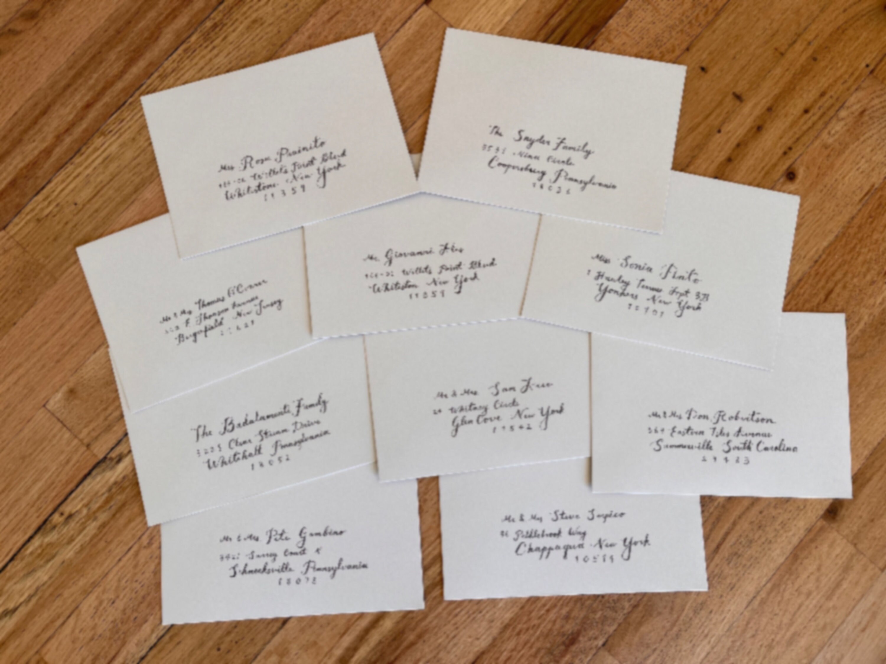 Custom Handwritten Envelopes for Wedding Invitations, Birthday, Bridal ...
