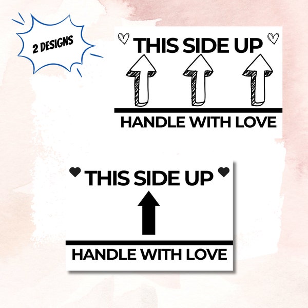 This Side up Stickers - Etsy