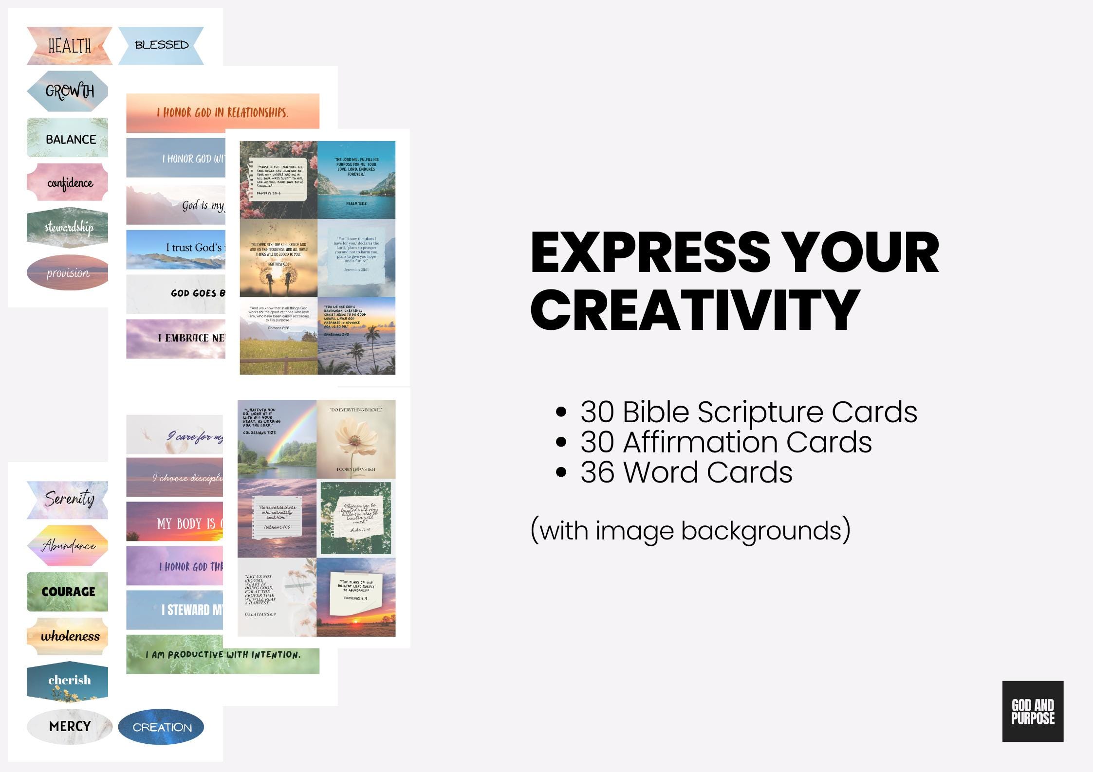 Christian Prayer Board Kit | Printable Scripture Cards (digital ...